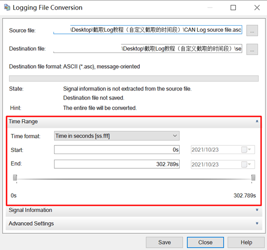 How to intercept/segment CAN Log files in CANoe/CANalyzer (custom time period) - Programmer Sought