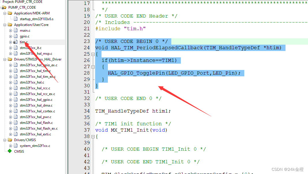 stm32f103c6t6单片机定时器1实现闪灯_stm32f103定时器 cubemx灯闪烁-CSDN博客