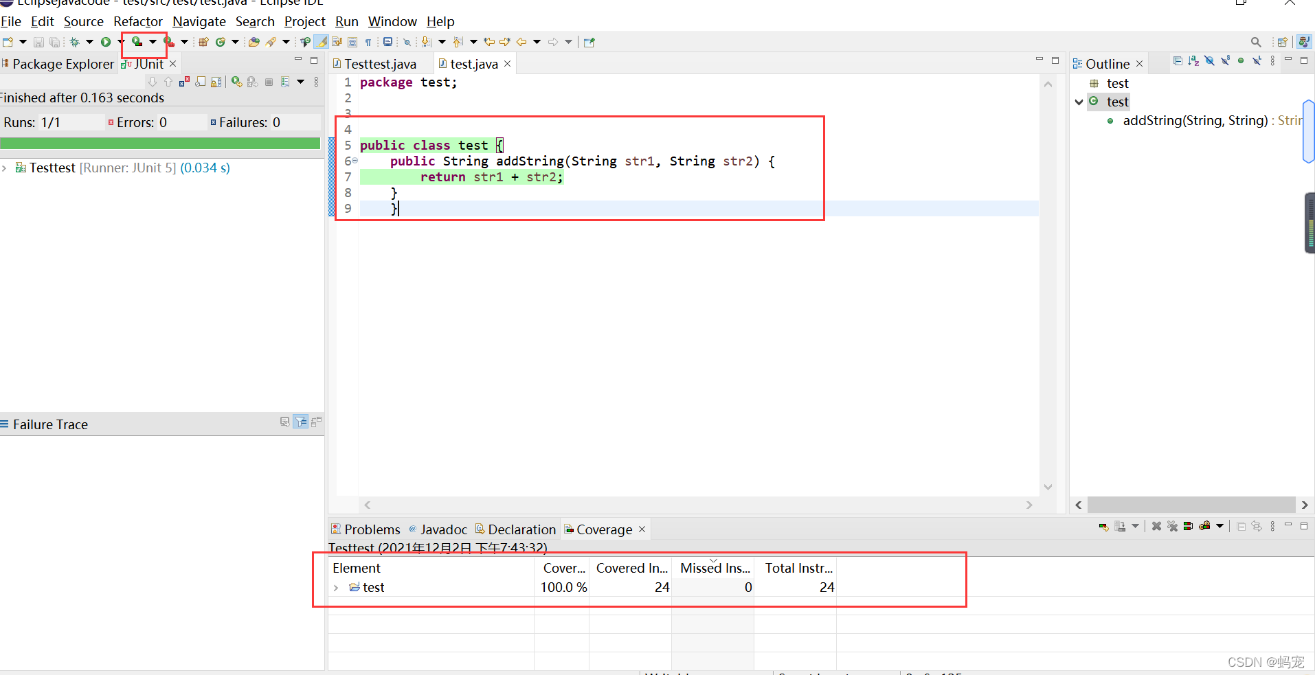 Eclipse配置 Junitseleniumcode Coverage,代码提示eclipse的coverage设置 Csdn博客