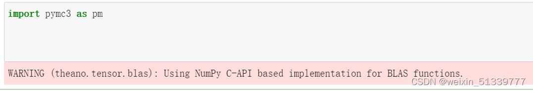【无标题】导入pymc3包：import Pymc3 As Pm时出现错误解决思路no Module Named Pymc3 Csdn博客 