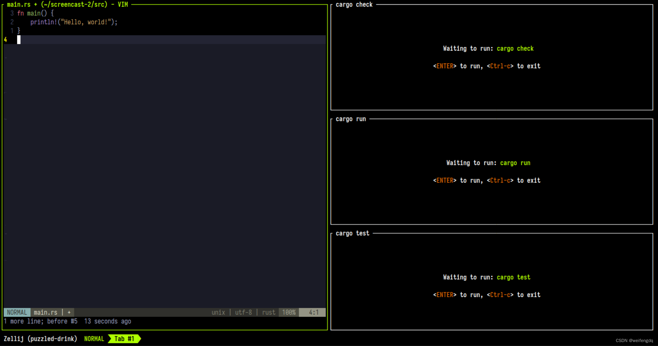 终端复用器 tmux 和 zellij-CSDN博客