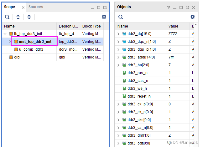 【DDR3 控制器设计】（2）DDR3 初始化测试_Linest-5的博客-CSDN博客