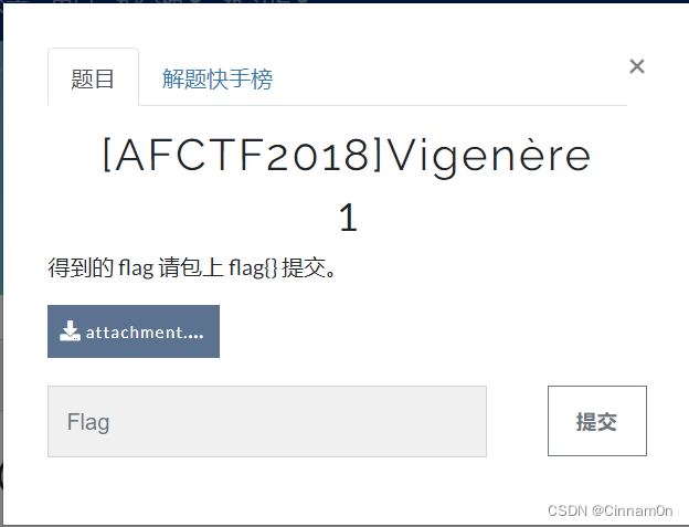 BUUCTF·[AFCTF2018]Vigenère·WP_[afctf2018]vigen猫re-CSDN博客