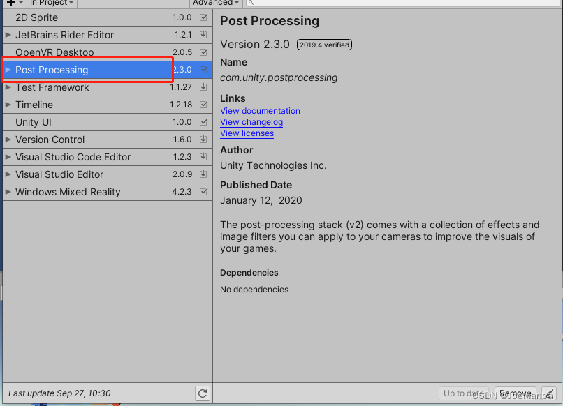 Unity中使用Post Processing 开自发光效果_unity自发光材质怎么亮起来-CSDN博客