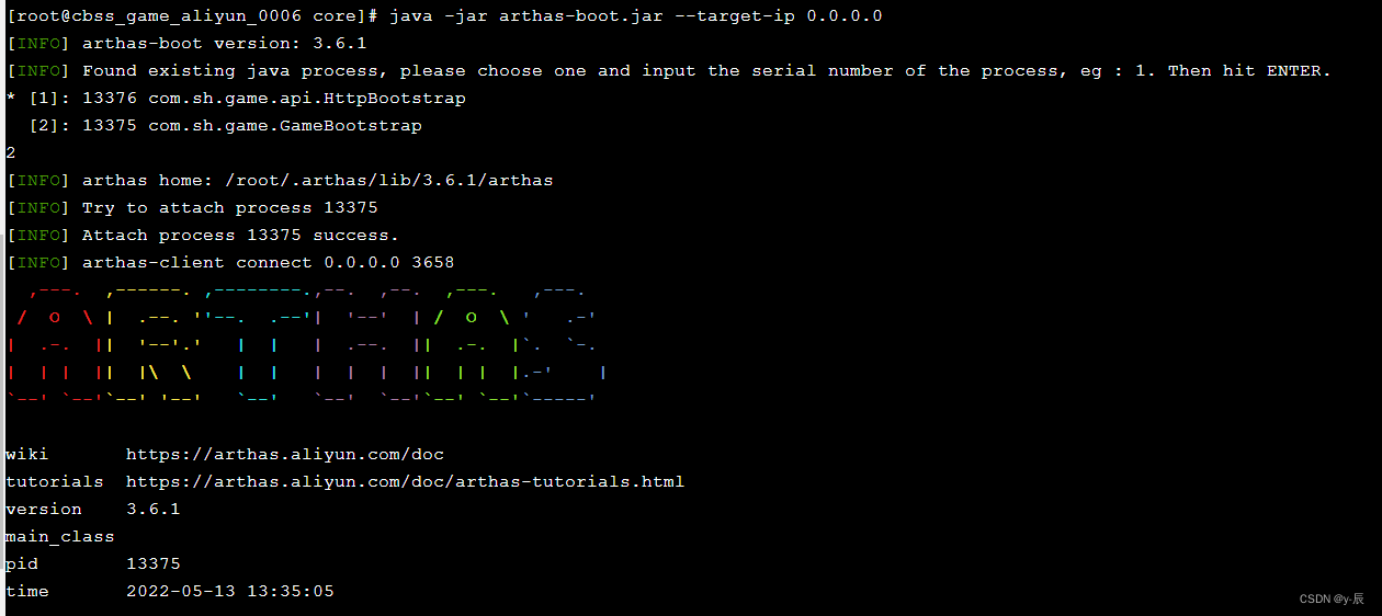arthas指定target-ip启动出现java.net.ConnectException: Connection refused (Connection refused)报错_arthas ...