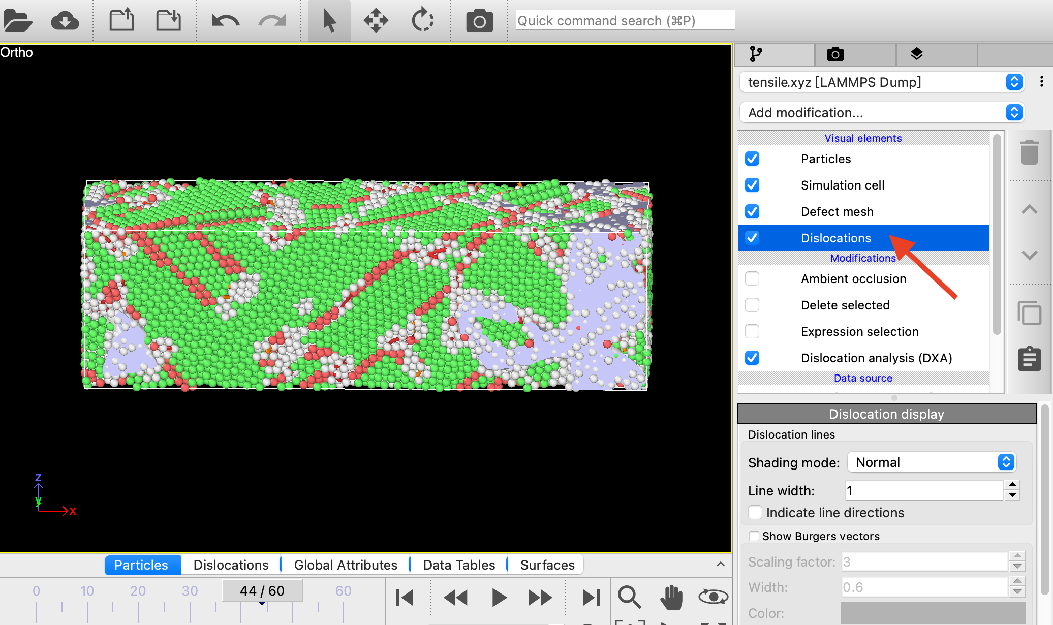 lammps教程：Ovito查看晶体内部变形方法_ovito看横截面-CSDN博客