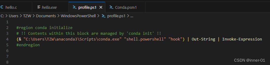 记录解决“无法将“C:......conda.exe”项识别为 cmdlet、函数、脚本文件或可运行程序的名称”以及“表达式或语句中包含意外的标记”的系列问题(VSCode开发环境)-CSDN博客