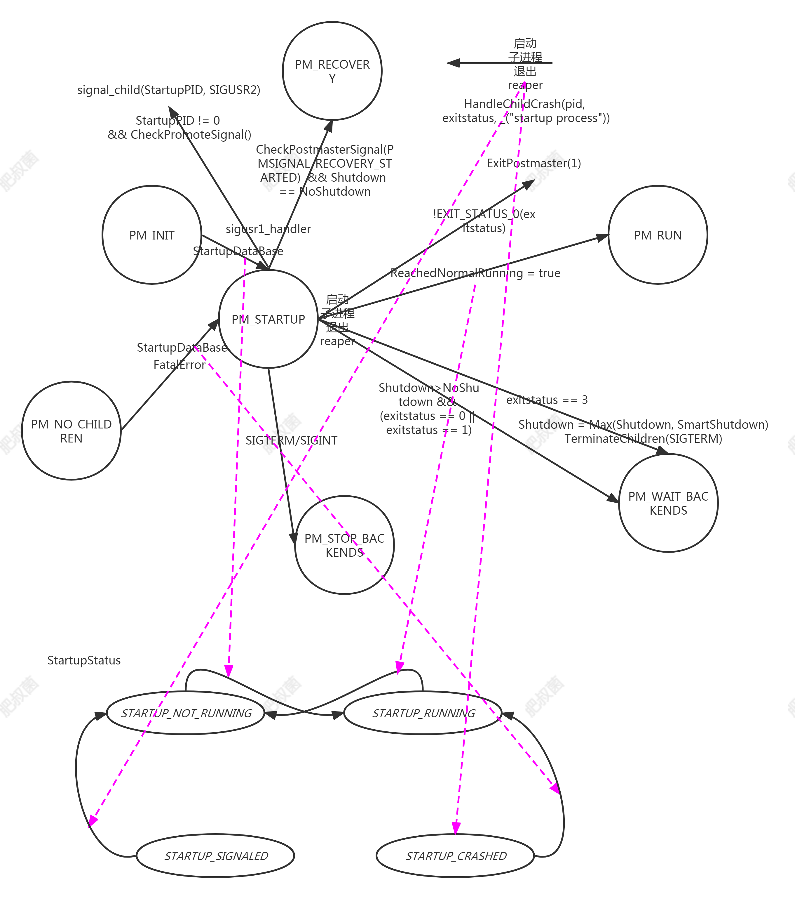PostgreSQL数据库状态pmState——PM_STARTUP状态_postgres: startup waiting for 00000001000000000000-CSDN博客