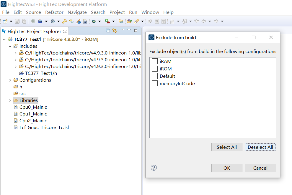 英飞凌 AURIX Development Studio工程移植到Hightec的方法_ads工程导入hightec-CSDN博客