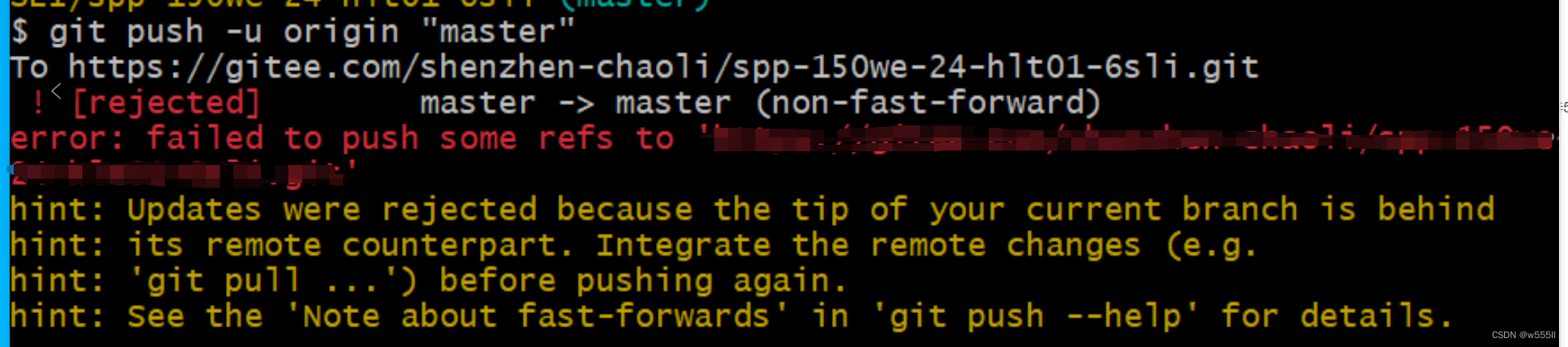 Gitee push 失败总结_gitee push不上去-CSDN博客