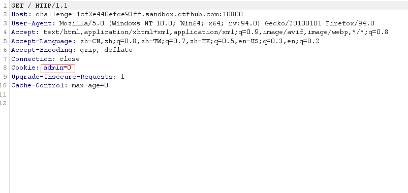 ctfhub-HTTP协议-Cookie_ctfhub cookie-CSDN博客