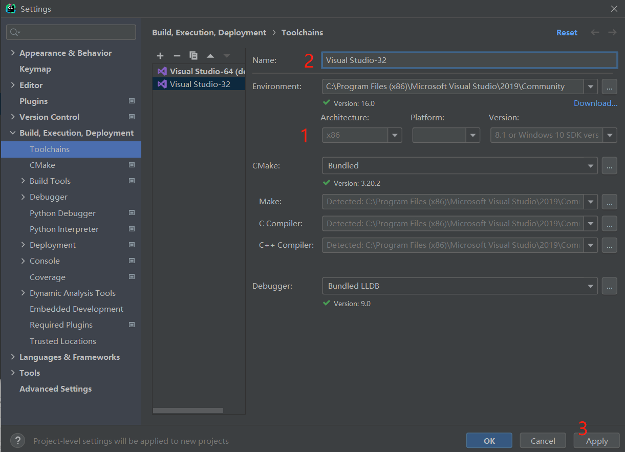 Clion安装，配置编译器VS2019、MingGW，CMake工程结构_clion配置vs2019-CSDN博客