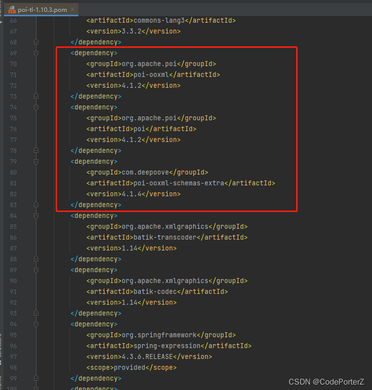 POI-TL生成带有表格word的坑 POI重复依赖_org.apache.poi和com.deepoove有没有依赖冲突-CSDN博客