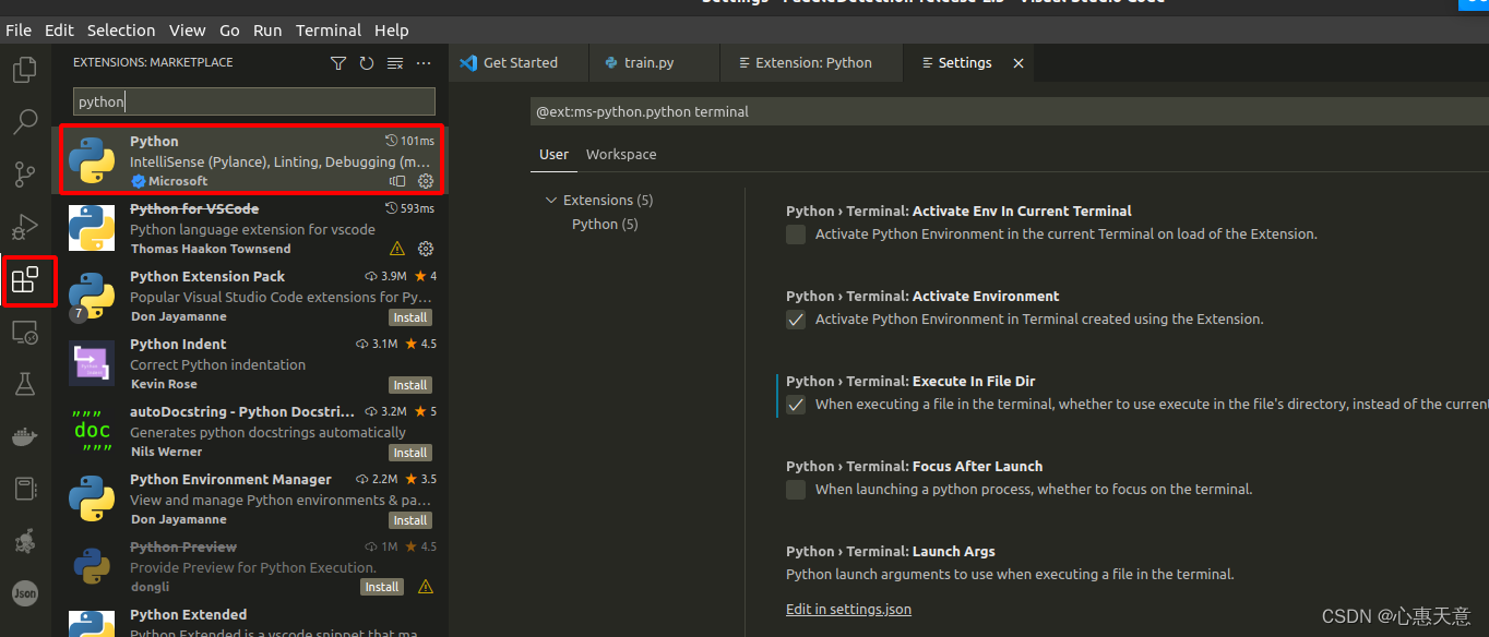 Vscode篇 设置python路径，项目主目录和添加参数 Vscode设置python路径 Csdn博客