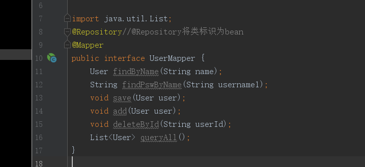 Springboot增删改查之UserMapper.java_java spring boot usermpper-CSDN博客