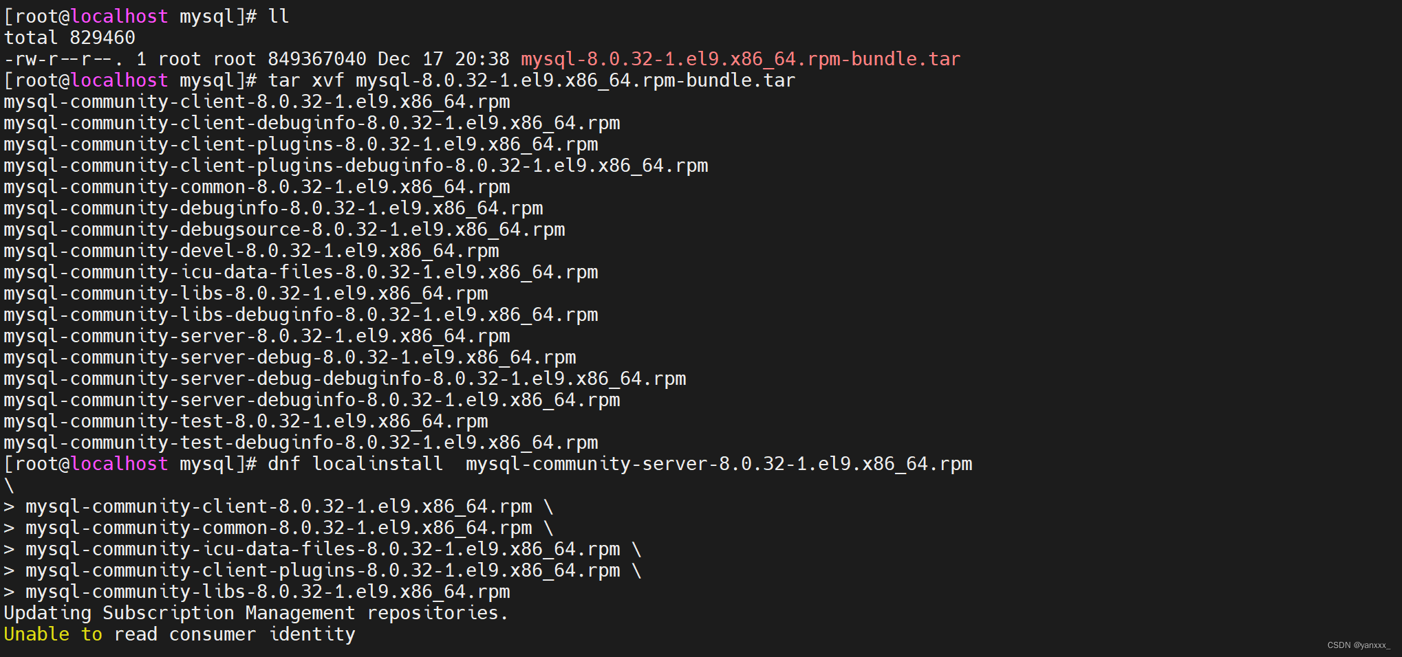 数据库第二次作业_rhel9安装部署MySQL四种方式_rhel9安装mysql-CSDN博客