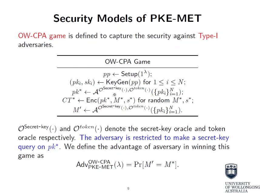 【Willy Susilo 学术报告01】Public-Key Encryption with Multi-Ciphertext ...