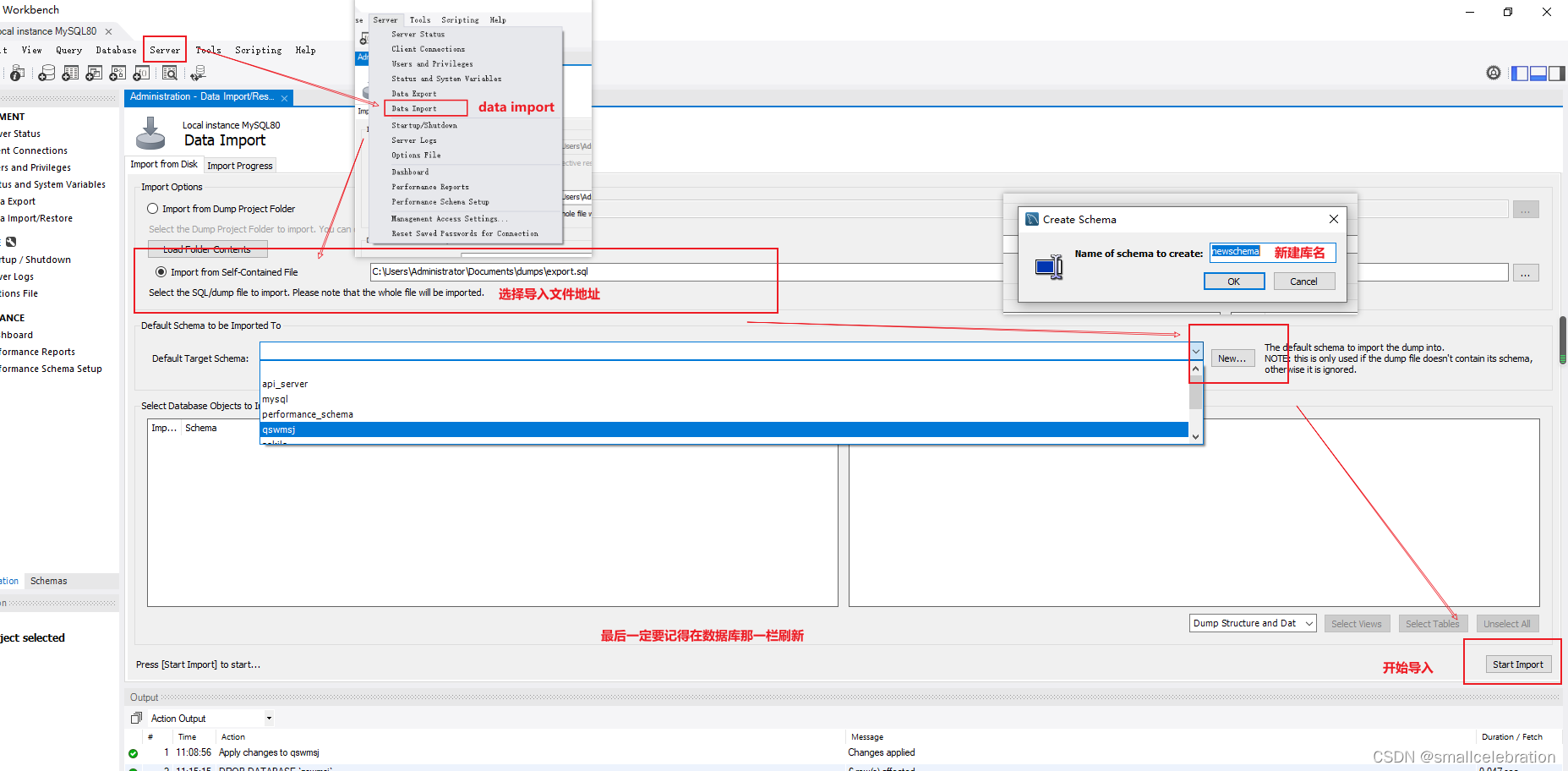 68 安装mysql以及导入数据库操作（运行手册）mysql导入数据库 Csdn博客 