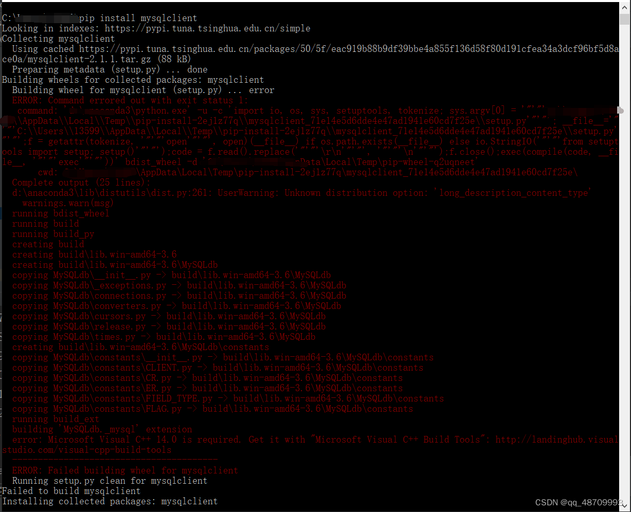 解决django连接myclient出现的安装问题、数据库连接失败问题宝塔 Django Mysql 安装错误 Csdn博客 7399