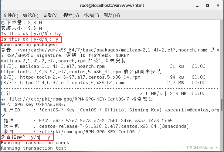 Centos 7 安装Apache服务_AboutLzs的博客-CSDN博客