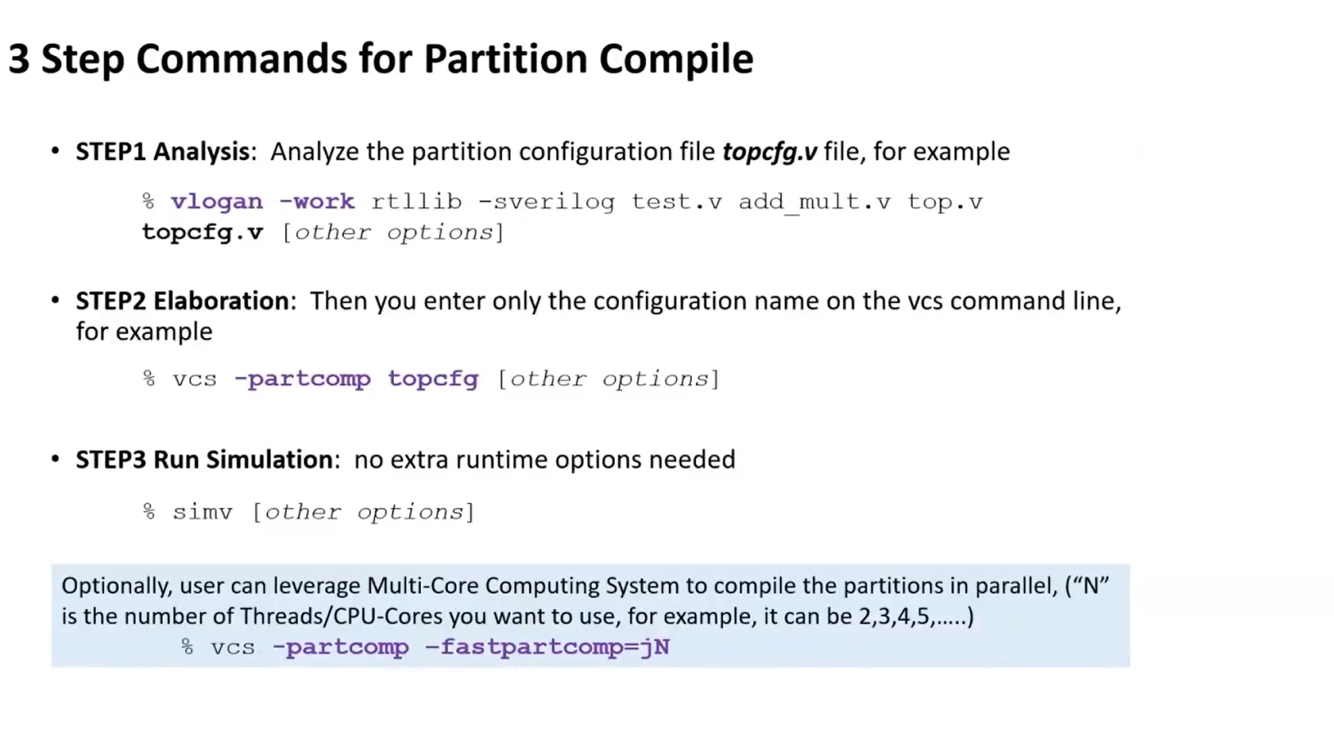 VCS 加速编译的方法——VCS Partition Compile_vcs加速编译-CSDN博客