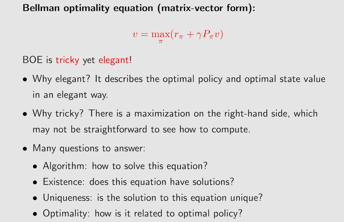 强化学习-赵世钰（三）：贝尔曼最优公式【Bellman Optimality Equation】、最优策略【Optimal Policy ...