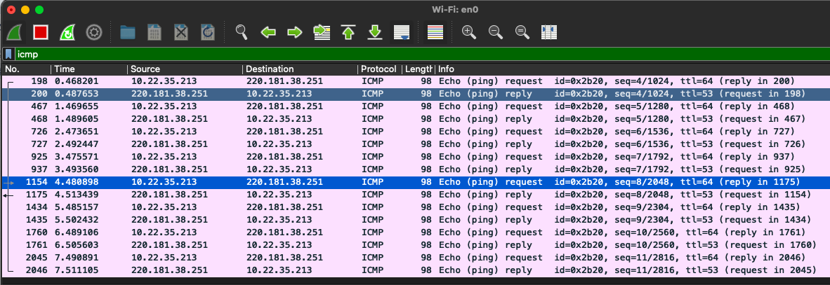 计算机网络——wirshark初体验_4.结合 icmp 报文记录画出数据交互示意图,并描述 tracert 工作原理。-CSDN博客