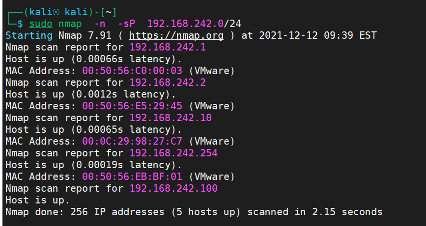 nmap命令行操作及其kali常用配置_nmap怎么设置中文-CSDN博客