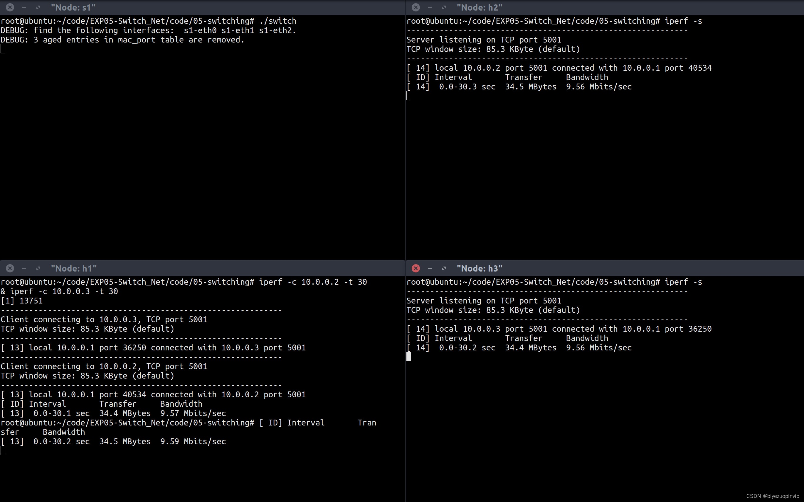 Python实现基于交换机转发实验python Iperf Csdn博客