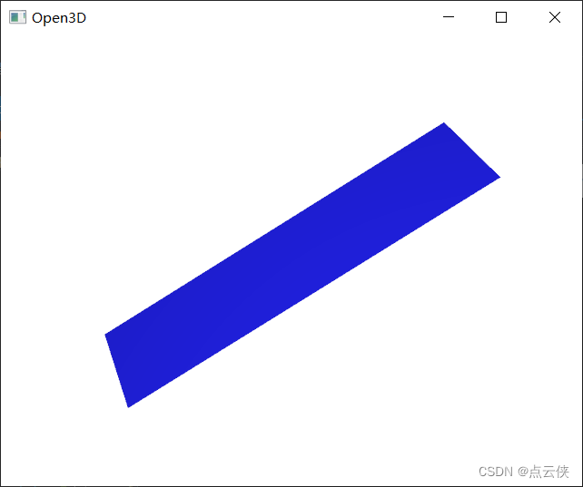 Open3dc 可视化1——绘制平面模型open3d创建平面 Csdn博客 
