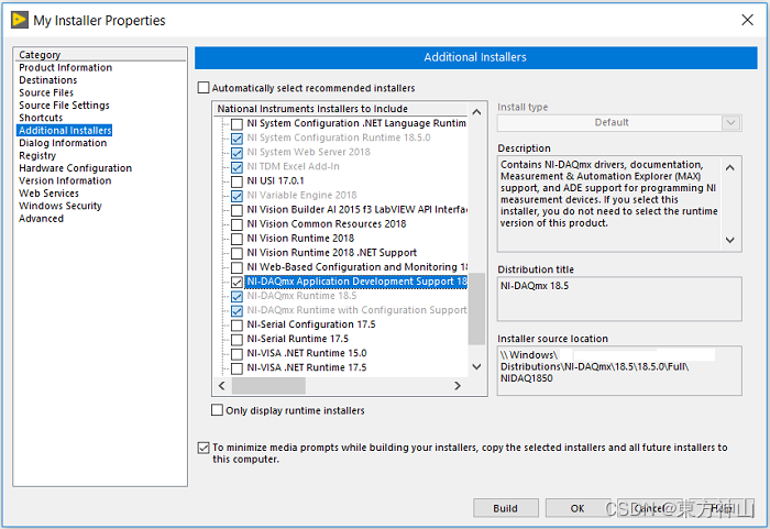 【NI-DAQmx入门】使用LabVIEW创建NI-DAQmx应用安装程序_ni—daq怎么装到labview-CSDN博客