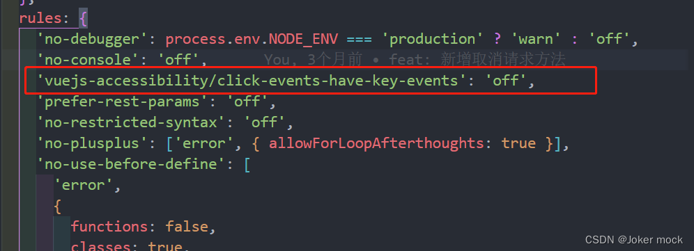 Visible, non-interactive elements with click handlers must have at least one keyboard listener ...