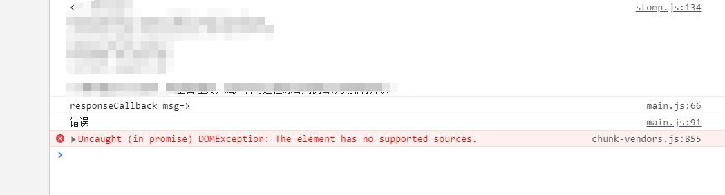 Uncaught (in promise) DOMException: Failed to load because no supported source was found.-CSDN博客