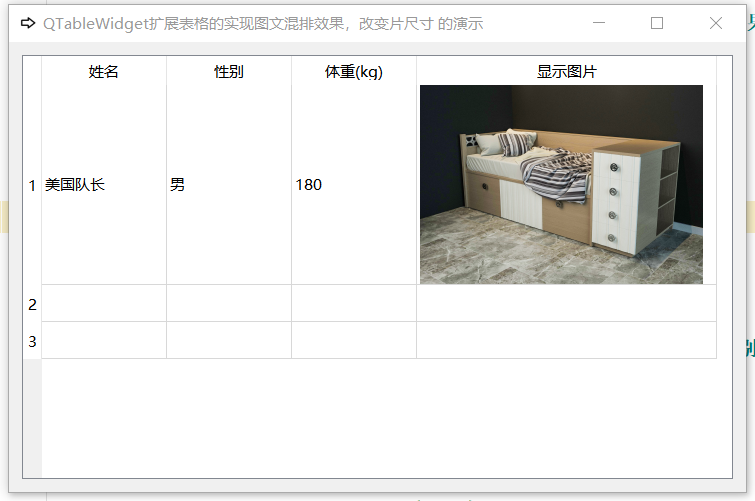 Pyqt5 （四十八） 在 Qtablewidget 表格中实现图文混排效果更改图片显示大小 的案例pyqt5 Qtablewidget 图片 Csdn博客 
