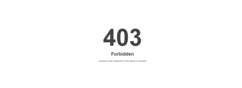 网站403报错问题原因解答 接口 403 Csdn博客