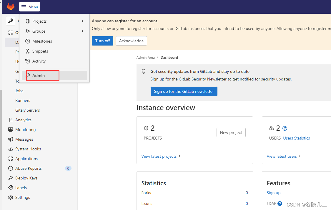 gitlab创建工程和用户_select a role-CSDN博客