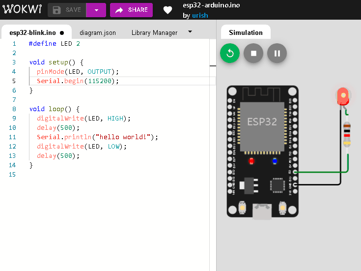 【arduino】wokwi在线编程仿真学习arduino在线仿真perseverance52的博客 Csdn博客