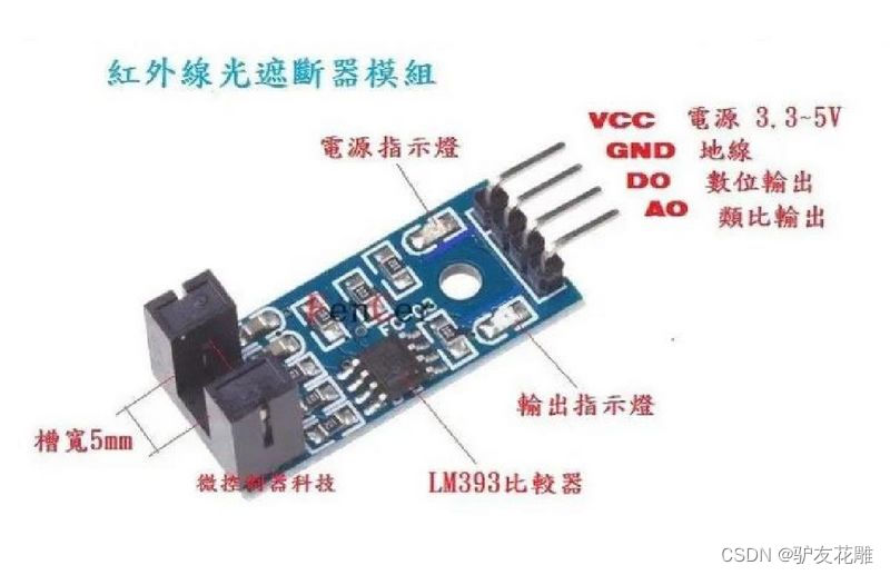 【雕爷学编程】arduino动手做(78) 槽型光耦红外对射计数传感器模块2槽型对射光电传感器内部电路图 Csdn博客