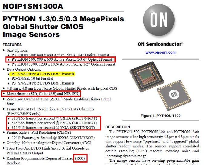 基于onsemi安森美半导体公司的python500、python1300系列图像传感器电路设计-CSDN博客