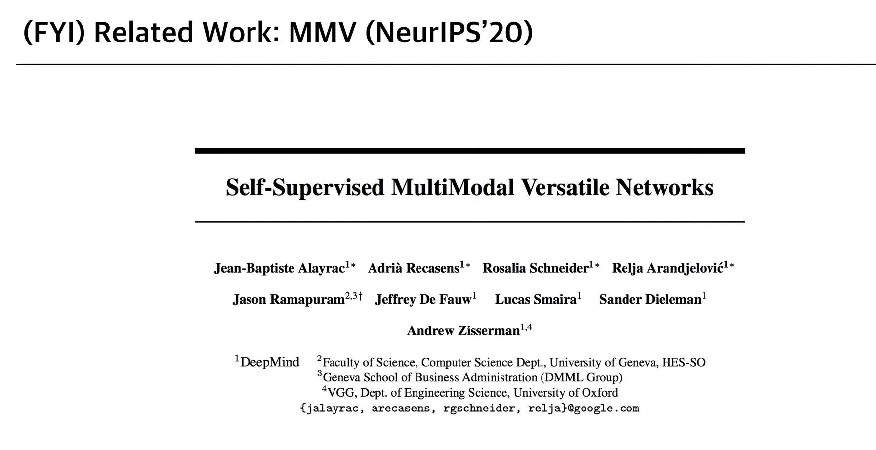 VATT: Transformers for Multimodal Self-Supervised Learning from Raw ...