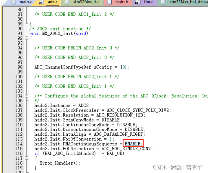 基于cubemx的stm32f429多重adc采样dma传输配置，定时器触发采样率可调，最高可到72mhz采样率~adc Dma电赛 Csdn博客