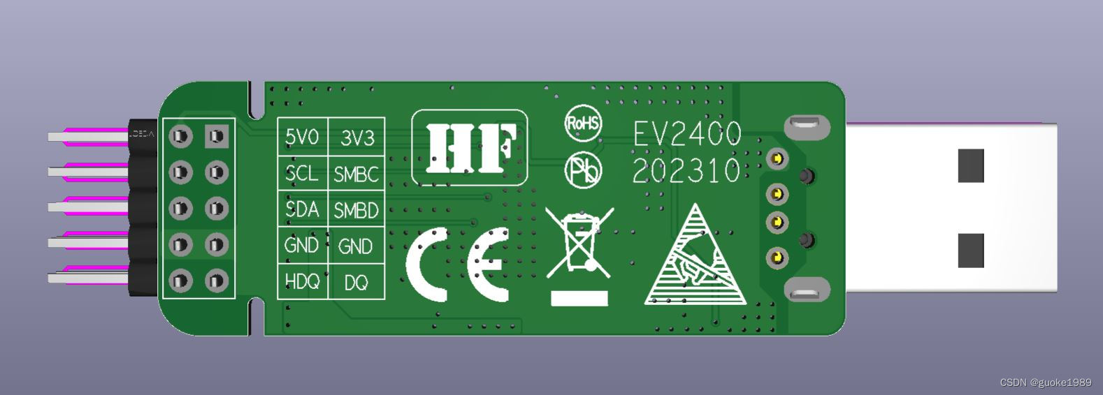 Ti 电量计通讯盒 EV2400制作-CSDN博客