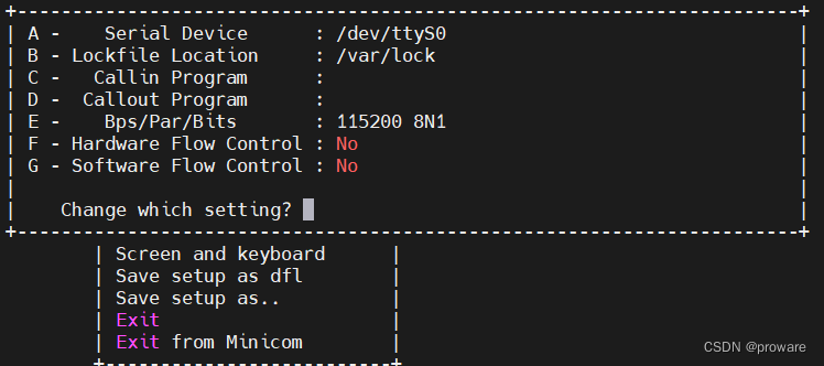 minicom使用记录及ubuntu配置IP地址_minicom地址-CSDN博客