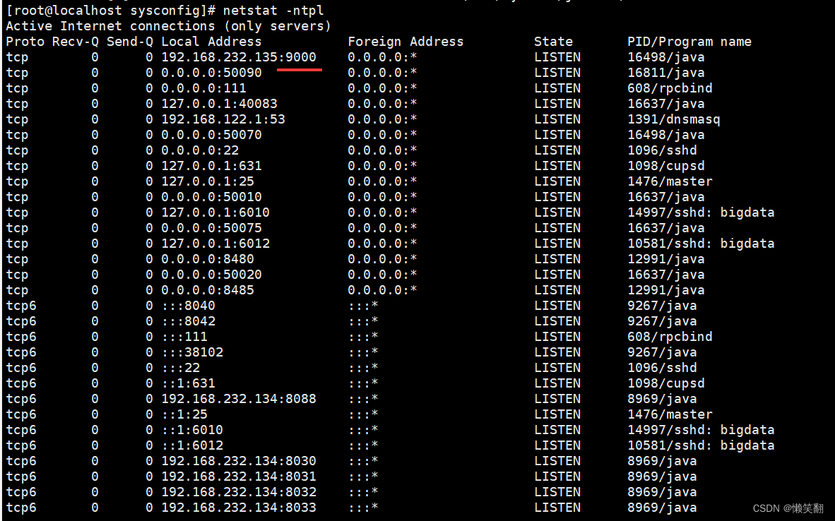 Call from hostname/127.0.1.1 to localhost:9000 failed on connection exception.-CSDN博客