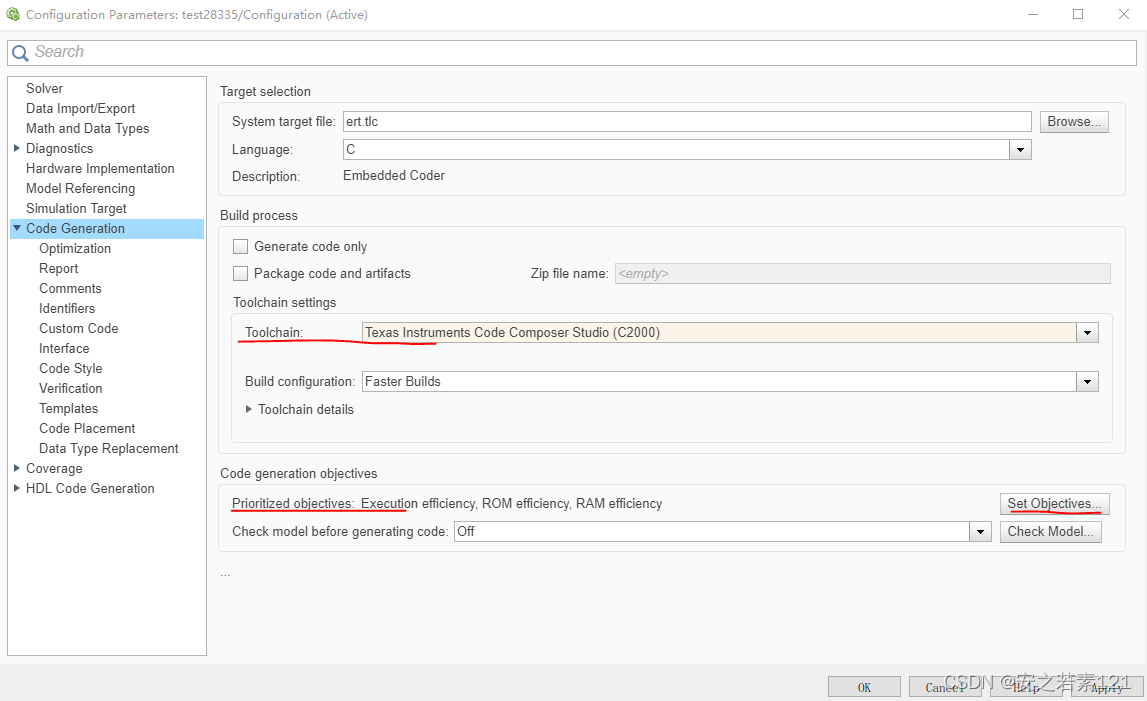Ccs与matlab使用matlab2020a Simulink生成ccs代码教程 Csdn博客 6792