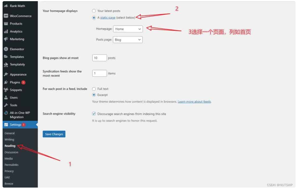 如何设置WordPress网站首页？_wordpress默认首页-CSDN博客