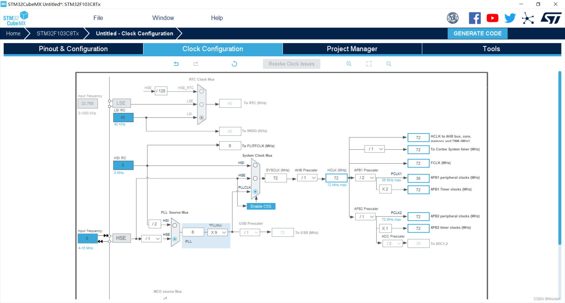 STM32Cube&Keil——STM32C8T6：基于IIC协议的温湿度采集（奥松AHT20温湿度传感器）_stm32cube iic程序-CSDN博客