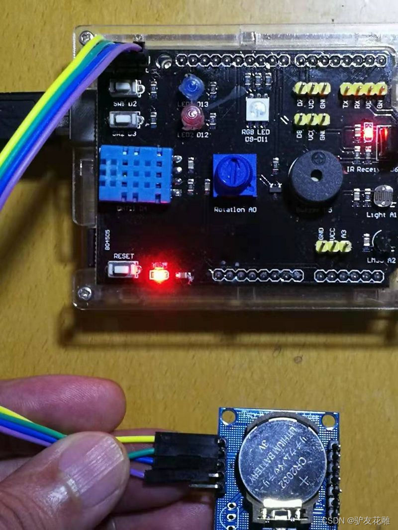 【雕爷学编程】arduino动手做（212） 9合1 扩展板完成arduino的第10类扩展实验之ds1307时钟模块（ Iici2c接口）ds1307 Arduino Csdn博客 