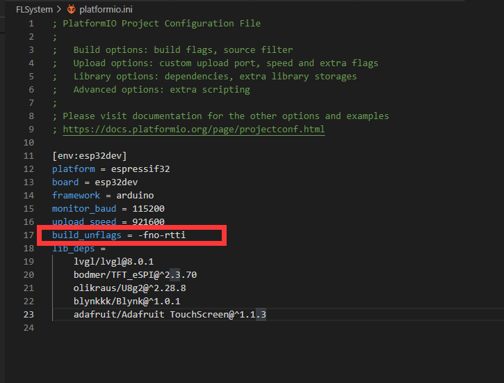 VSCode PlatformIO 开启RTTI_-fno-rtti-CSDN博客