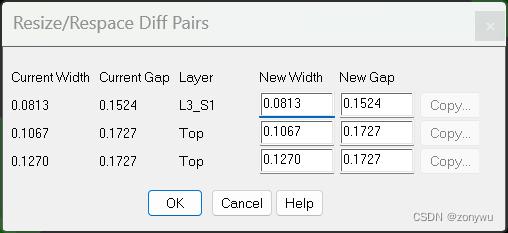 Allegro中修改差分线对内线距、线宽的方法_allegro差分对线距设置-CSDN博客